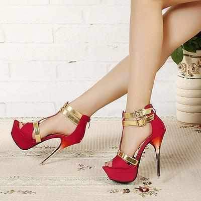 SALE! Hot Rod Red Wedding Stilettos | Womens Shoes - Edgy Couture